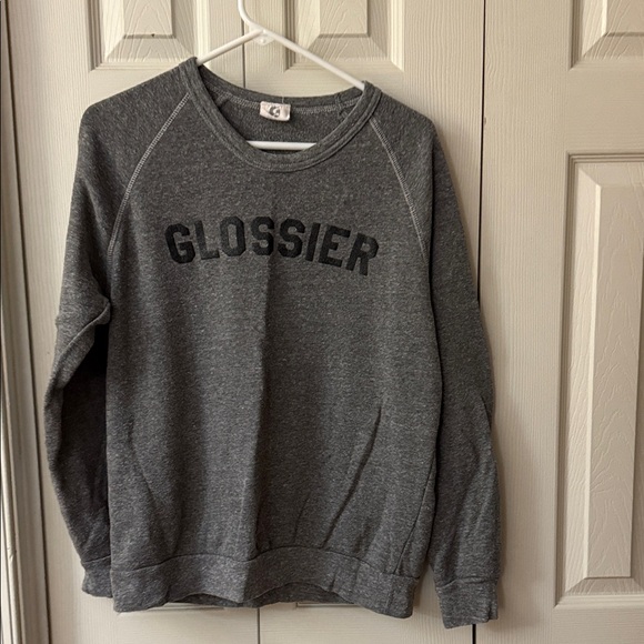 Glossier | Tops | Glossier Charcoal Crewneck Sweater For Men | Poshmark